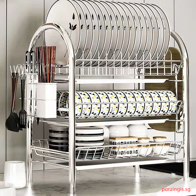 Dish rack drain rack kitchen multi-layer tableware drain rack plate ...
