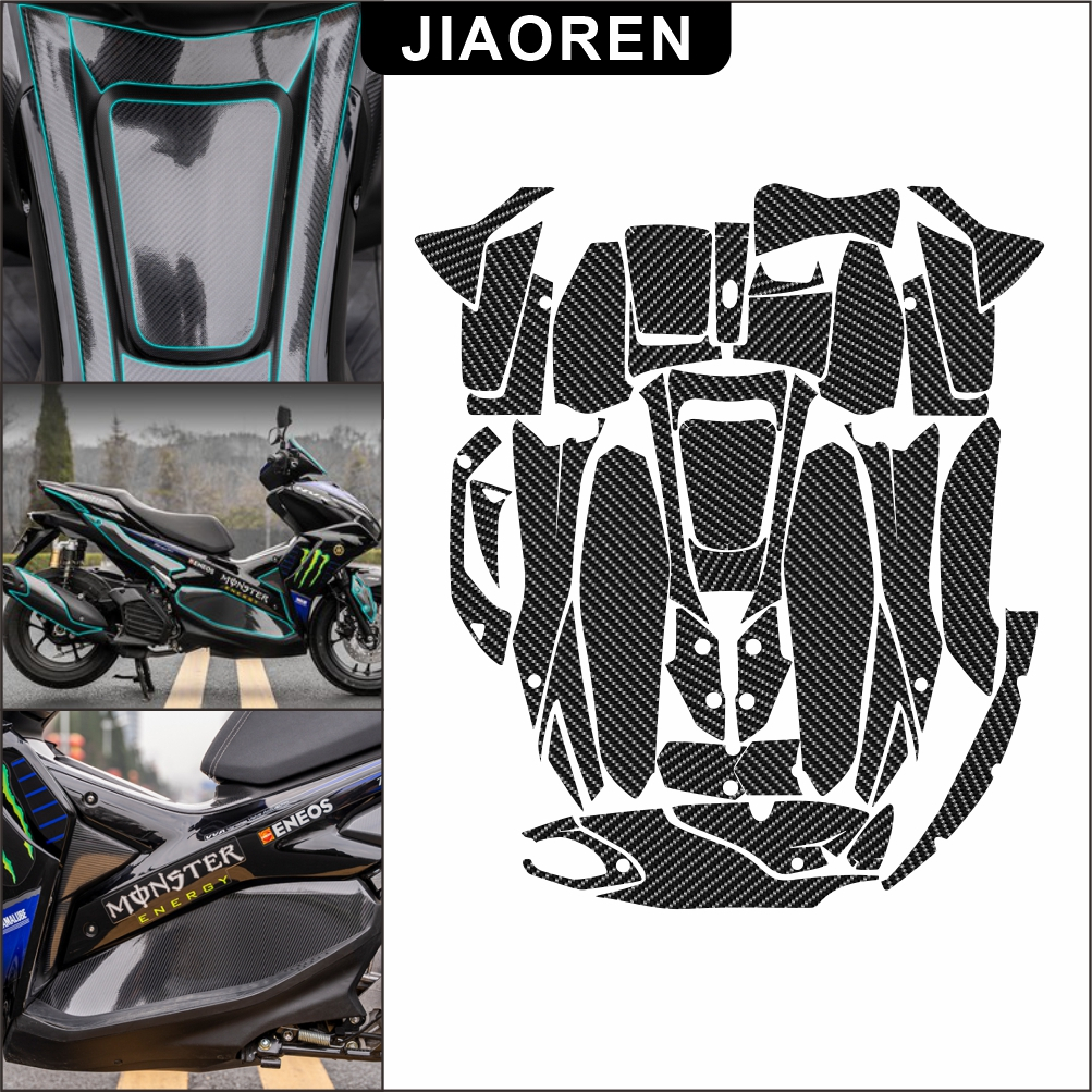 Carbon Fiber Sticker For Motorcycle Yamaha aerox V2 nvx155 Stickers ...