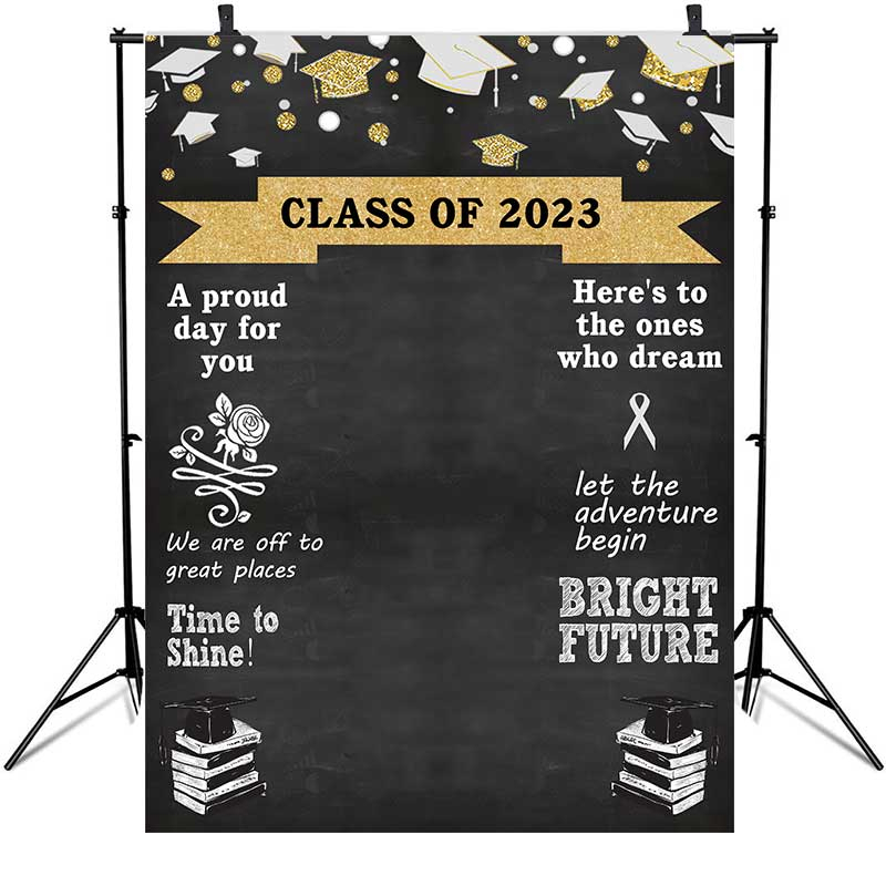 Graduation Class of 2023 celebration Backdrops For Students School Out ...