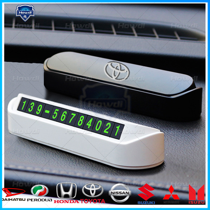 【Ready Stock】Car Temporary Parking Card Phone Number Card Plate Car ...