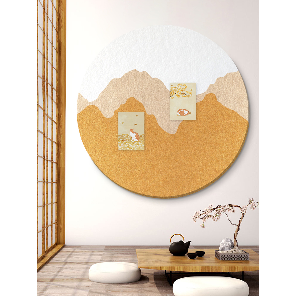 Creative Circular Felt Photo Wall Memo Board felt board- Stylish Art ...