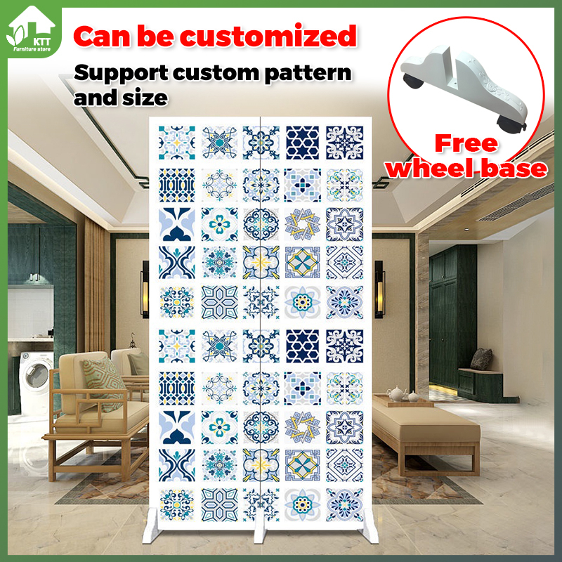 partition wall room divider partition double-sided folding home ...