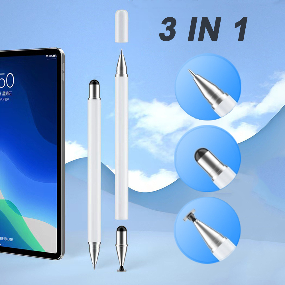 3 in 1 Touch Pen For Tablet Phone Stylus Pen For Android iOS Touch ...