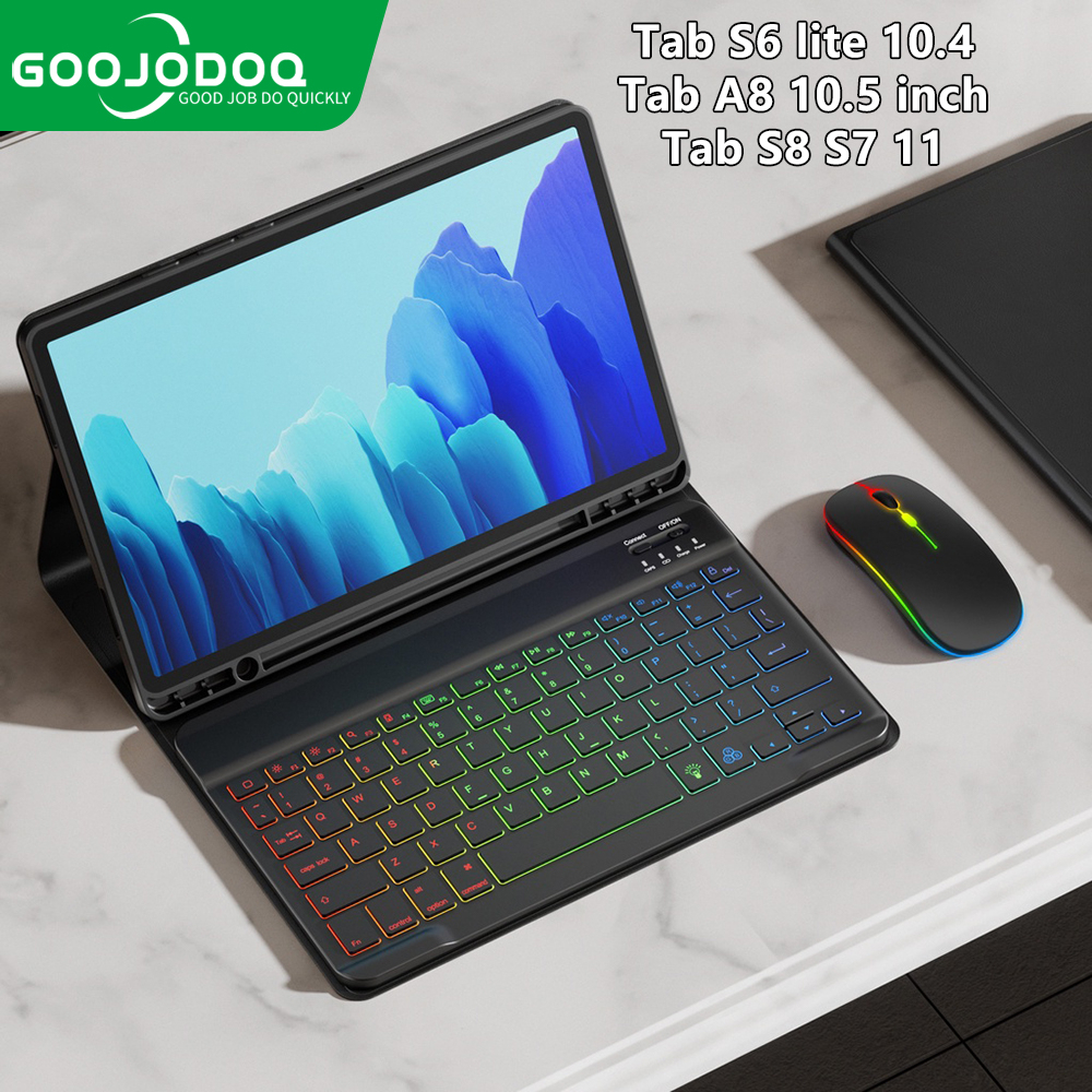 Goojodoq Funda For Samsung Galaxy Tab A7 A8 Case Keyboard For Samsung ...
