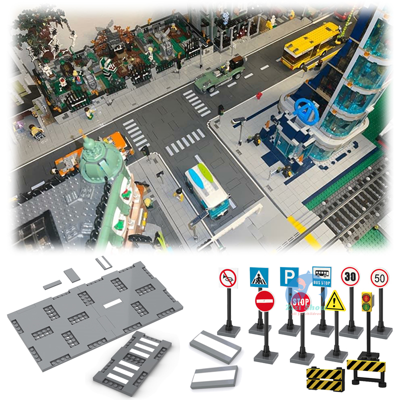 CITY Town Center Road Street Baseplate Building Block Base Plate 60304 ...