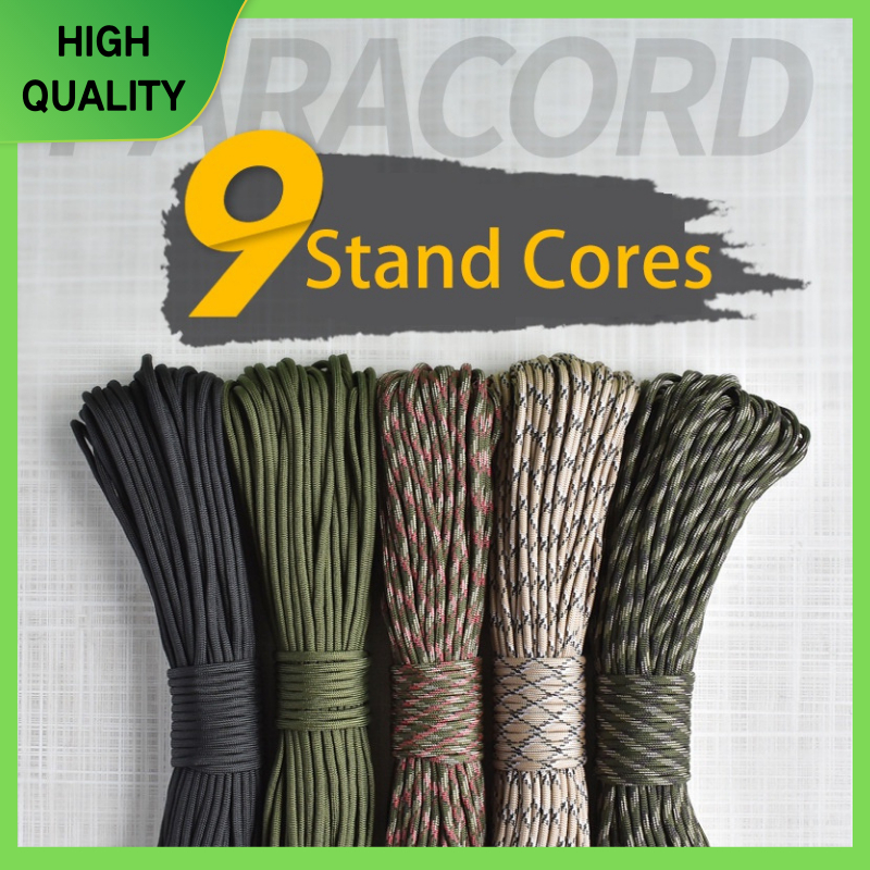 31M 100Feet USA 550 Paracord Rope Parachute Cord Lanyard 4mm 9 Strand ...
