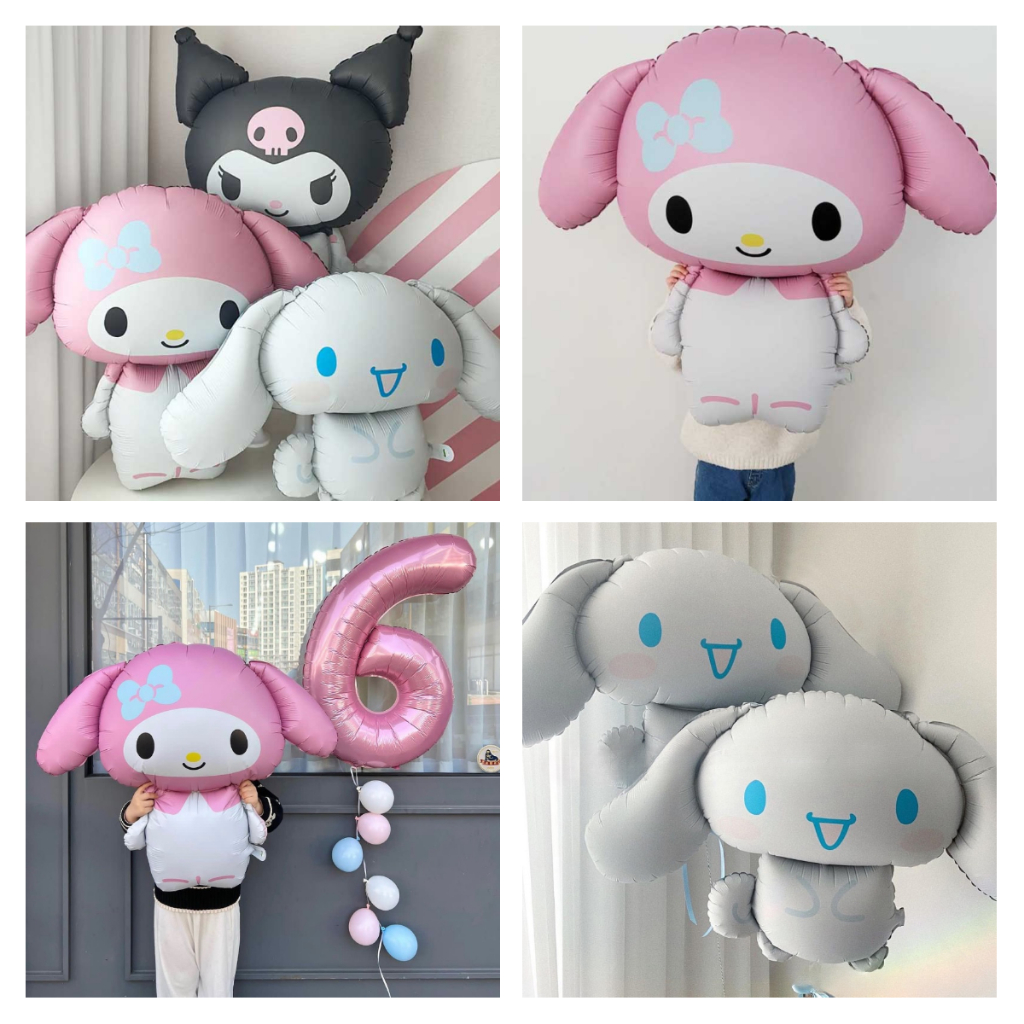 3D Stand Balloon Kuromi Melody Aluminum Foil Helium Balloon Anime ...