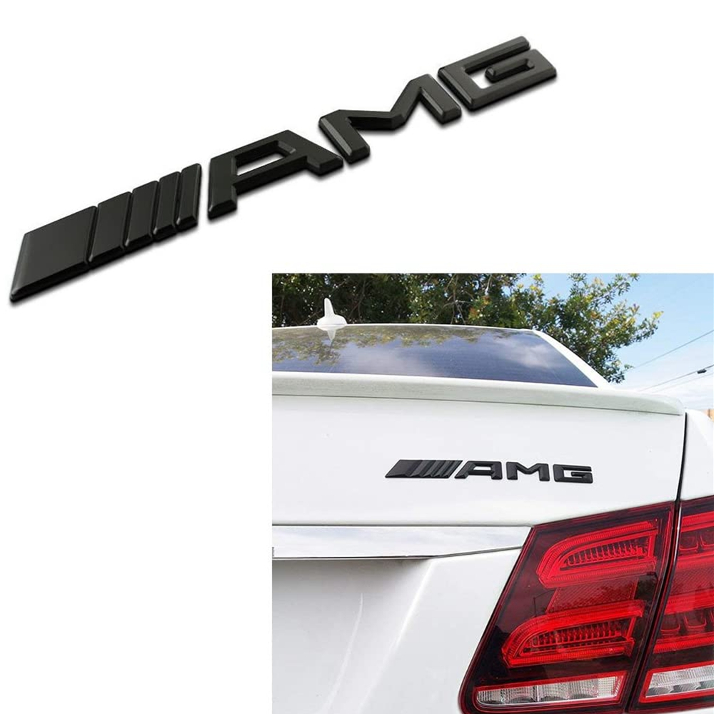 3D Mercedes Benz AMG Car Logo ABS Letter Emblem Decal for Car Side ...