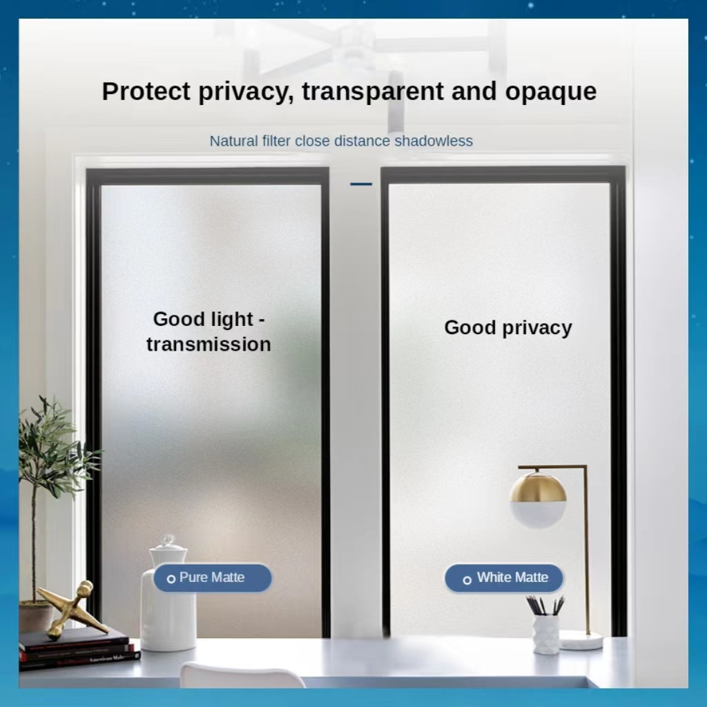 Electrostatic Frosted Glass Sticker Transparent Opaque Window Office ...