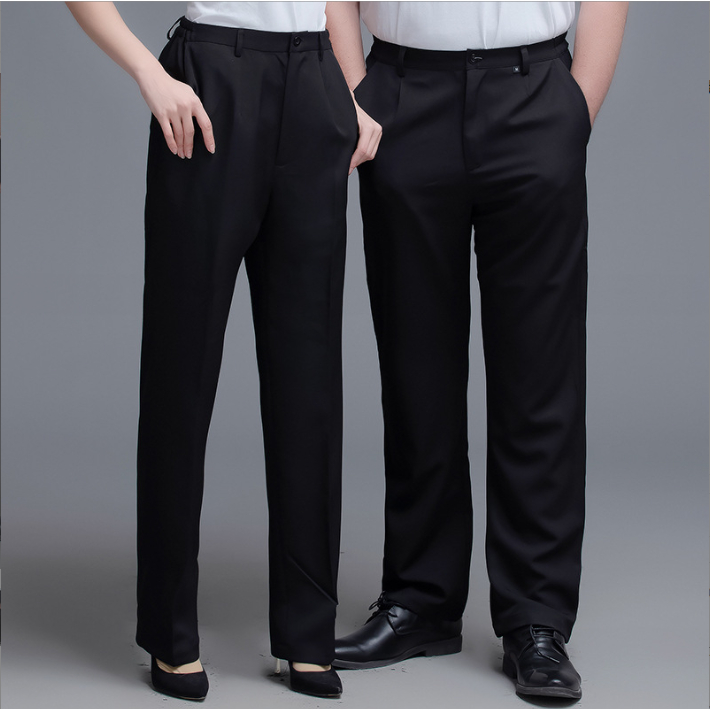Men's and women's work pants hotel restaurant waiter pants work pants ...