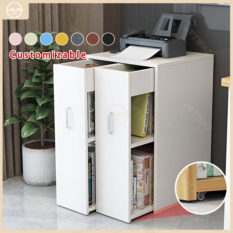 Storage cabinet pull-out bookcase removable bookcase narrow seam ...