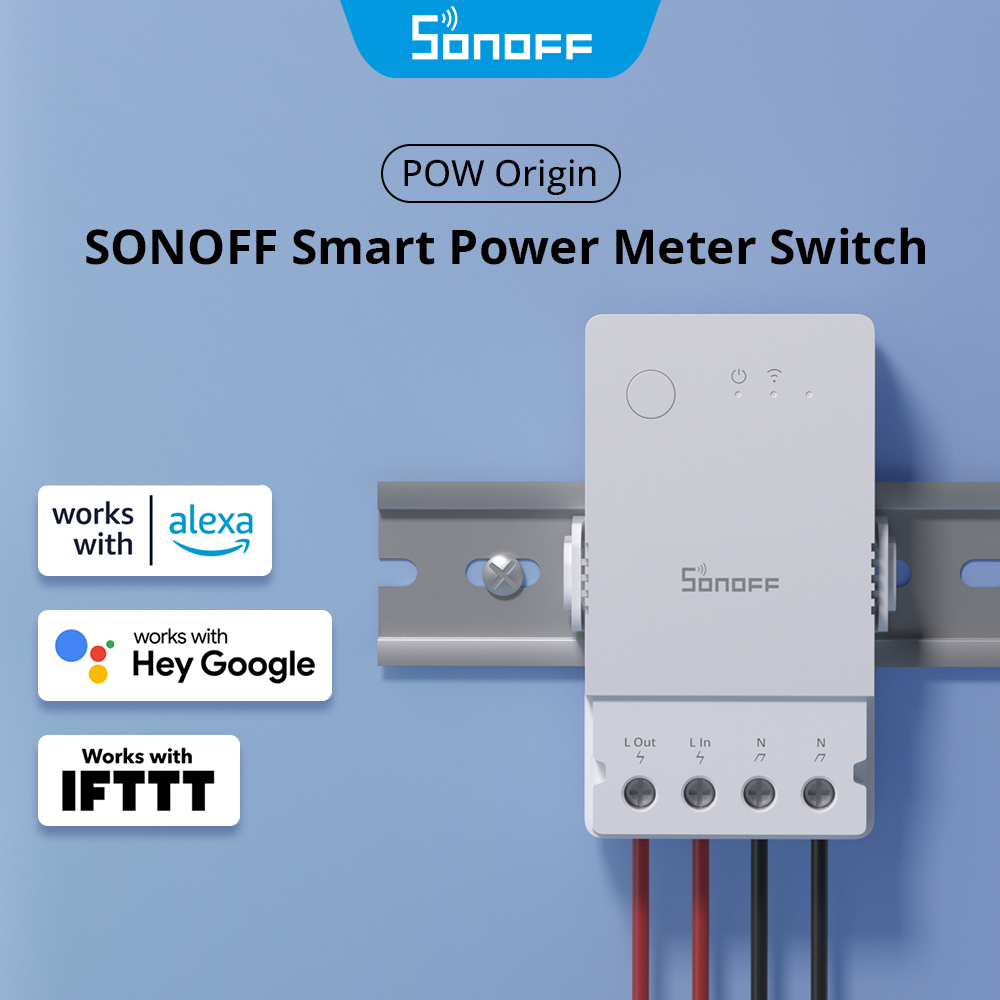 SONOFF POW Origin 16A Updated Version Smart Wifi Power Meter Switch ...