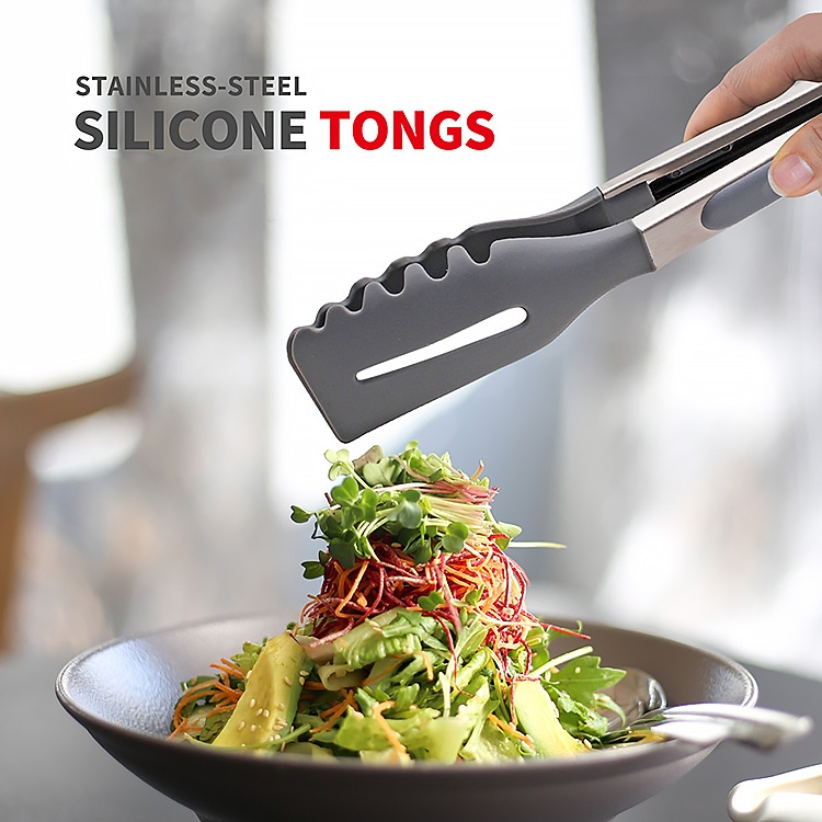 HERA Food Tongs Steak Tongs Silicone Tongs Stainless Steel Tongs ...