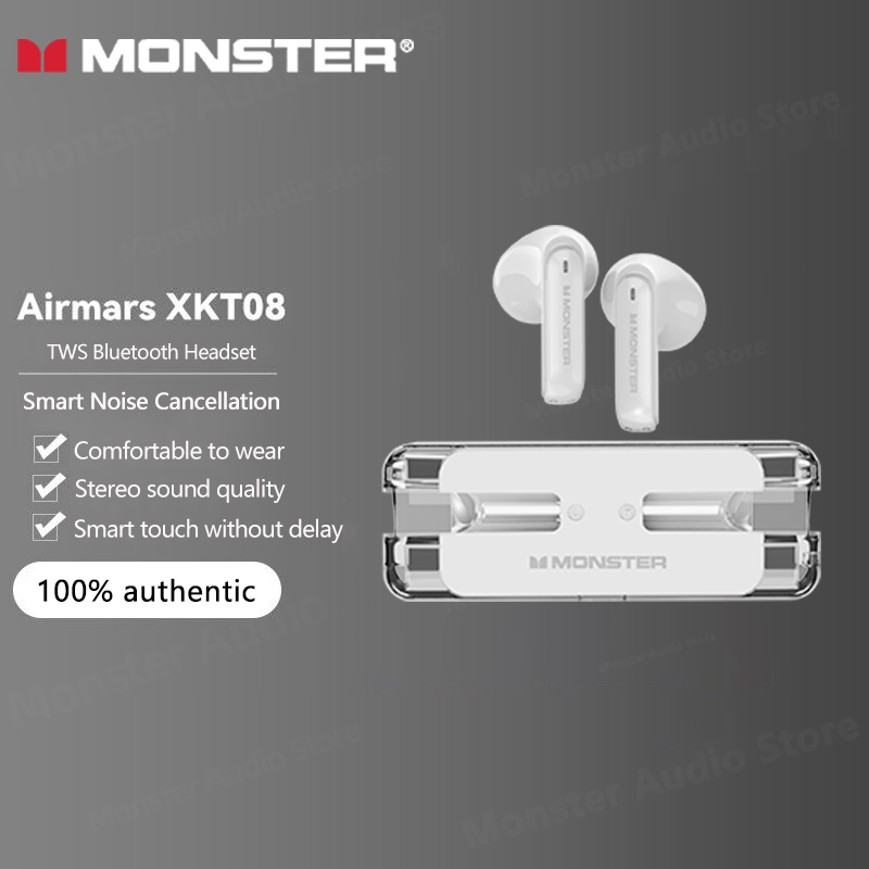 Monster XKT08 Bluetooth Earphone Wireless Earphone Low Latency Smart ...