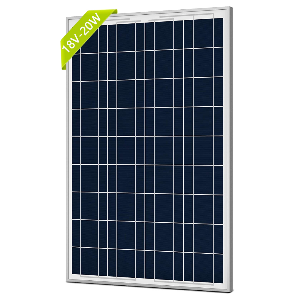 20W 18V polycrystalline waterproof solar panel, used for charging 12V ...