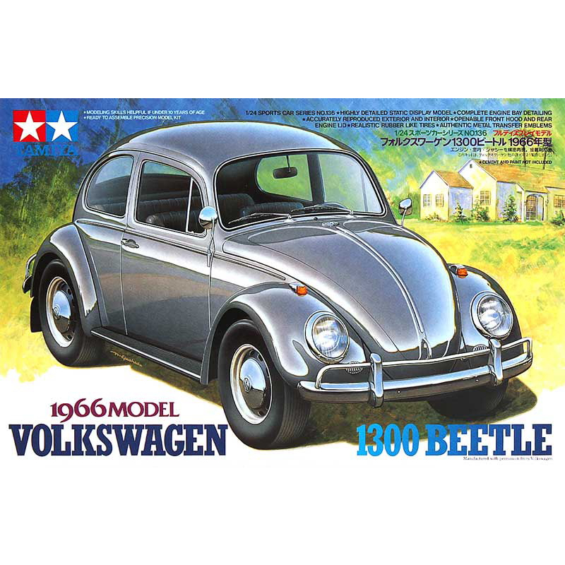 Tamiya 24136 Volkswagen 1300 Beetle 1966 Plastic Model | Shopee Singapore