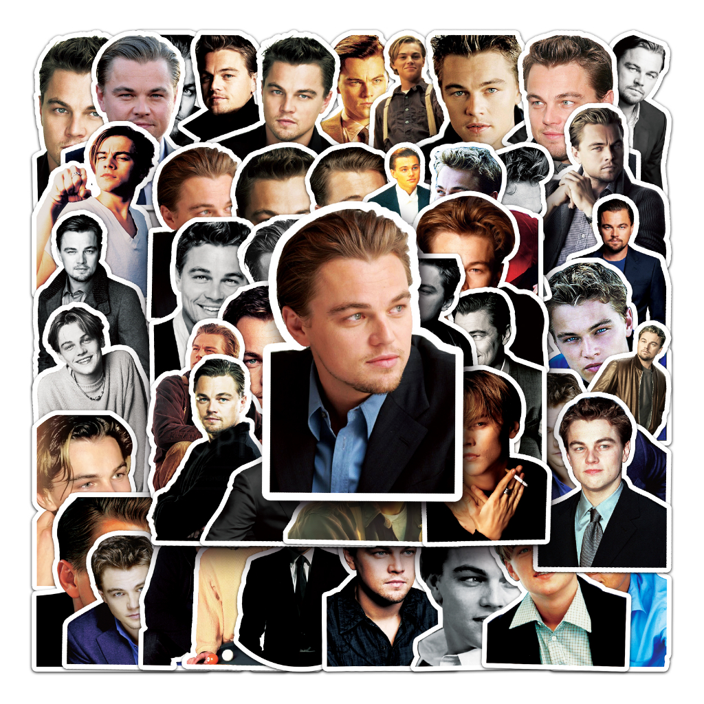 50 Piece Handsome Leonardo DiCaprio DIY Creative Motor Stickers Car ...
