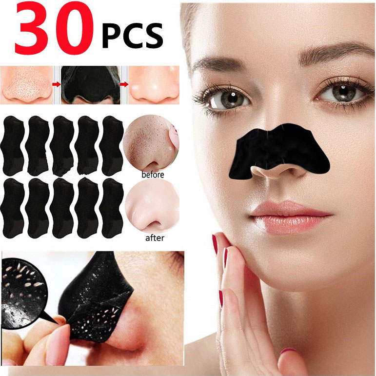 1/10/20/30pcs Adhesive Acne Treatment Clove Nose Mask Bamboo Charcoal ...