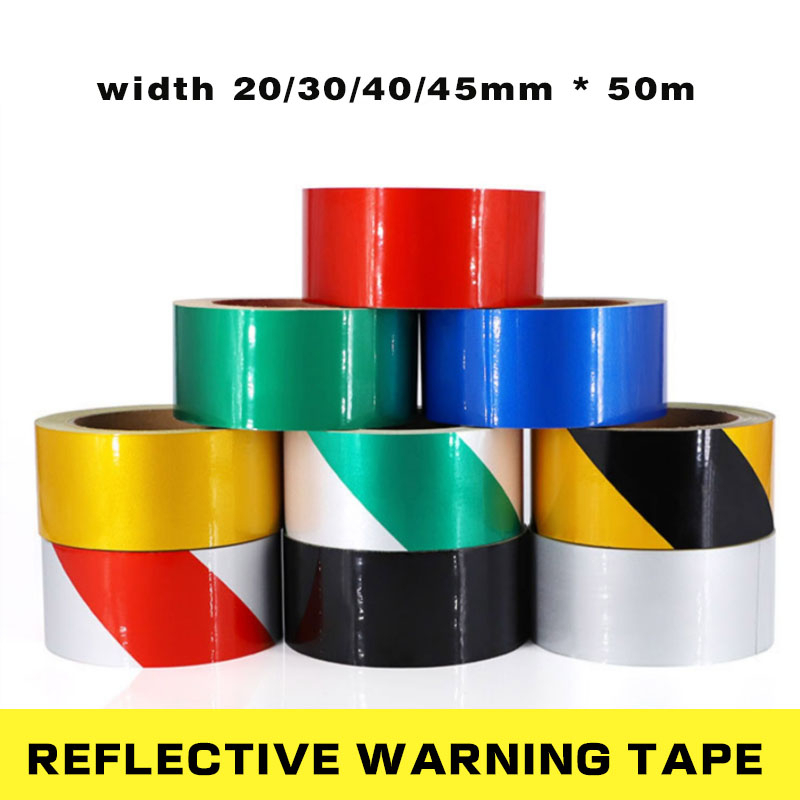 Reflective Tape Width 20/30/40/45mm * 50m Safety Warning Tape ...