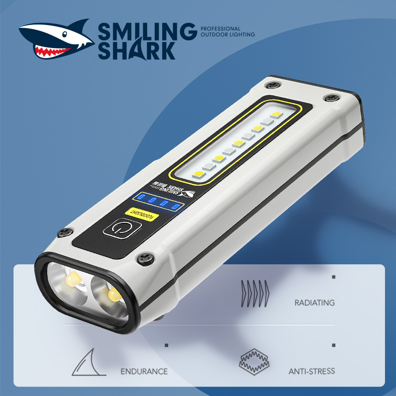 Smiling Shark Portable Work Light Multifunction Torchlight,Rechargeable ...