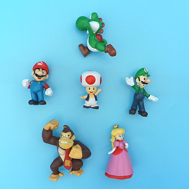 Fridge Magnet 6pcs Super Mario Odyssey 3D Luigi/Princess Peach/Yoshi ...