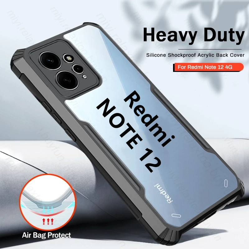 Shockproof Clear Case For Xiaomi Redmi Note 12 12S 11S Note12 Pro Plus ...