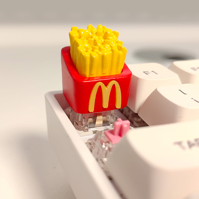 French Fries Keycap Mechanical Keyboard Dedicated Food Fast Shape ESC ...