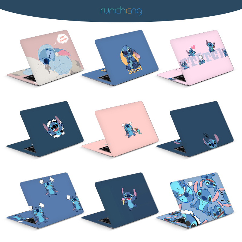 【2pcs】DIY Laptop Cover Sticker Cartoon Cute Stitch Pattern High-Value ...