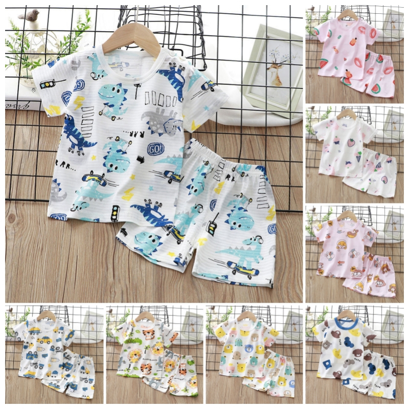 Kids Mesh Sleepwear Baby Breathable Clothes Pajamas Boys Clothing Set ...