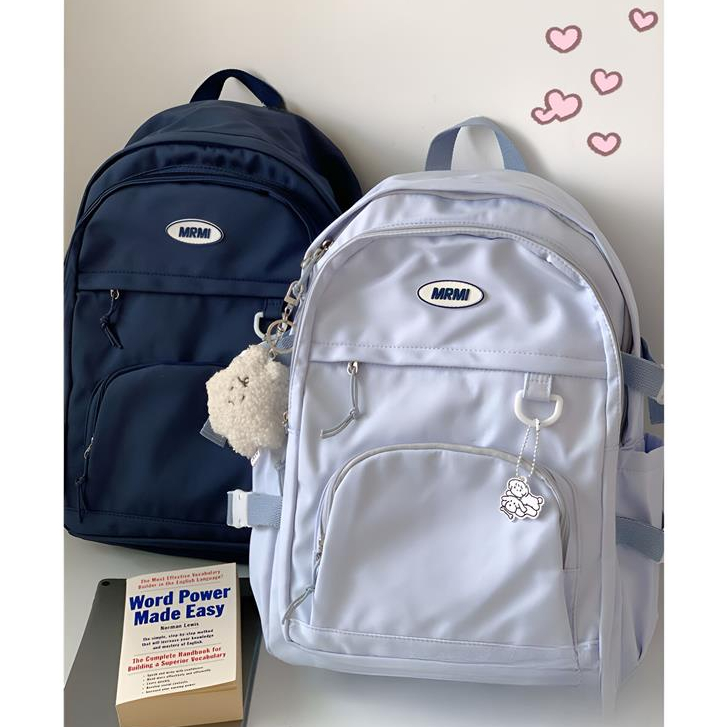 Japanese and Korean Backpacks Large Capacity Student Schoolbag Solid ...