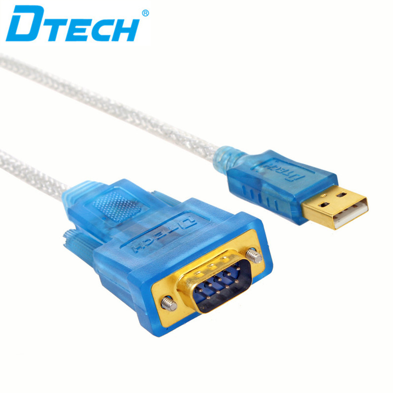 Dtech Usb To Rs232 Serial Adapter Cable With Rs232 Db9 Male Port Ftdi