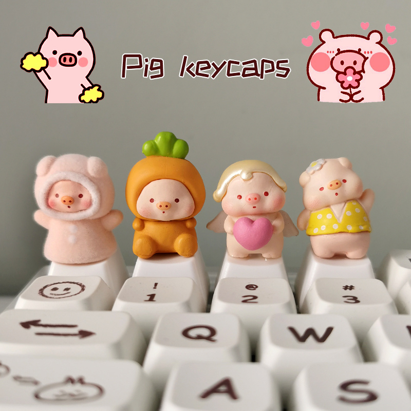 Pig Keycap Mechanical Keyboard Dedicated Cartoon Decoration ESC ...