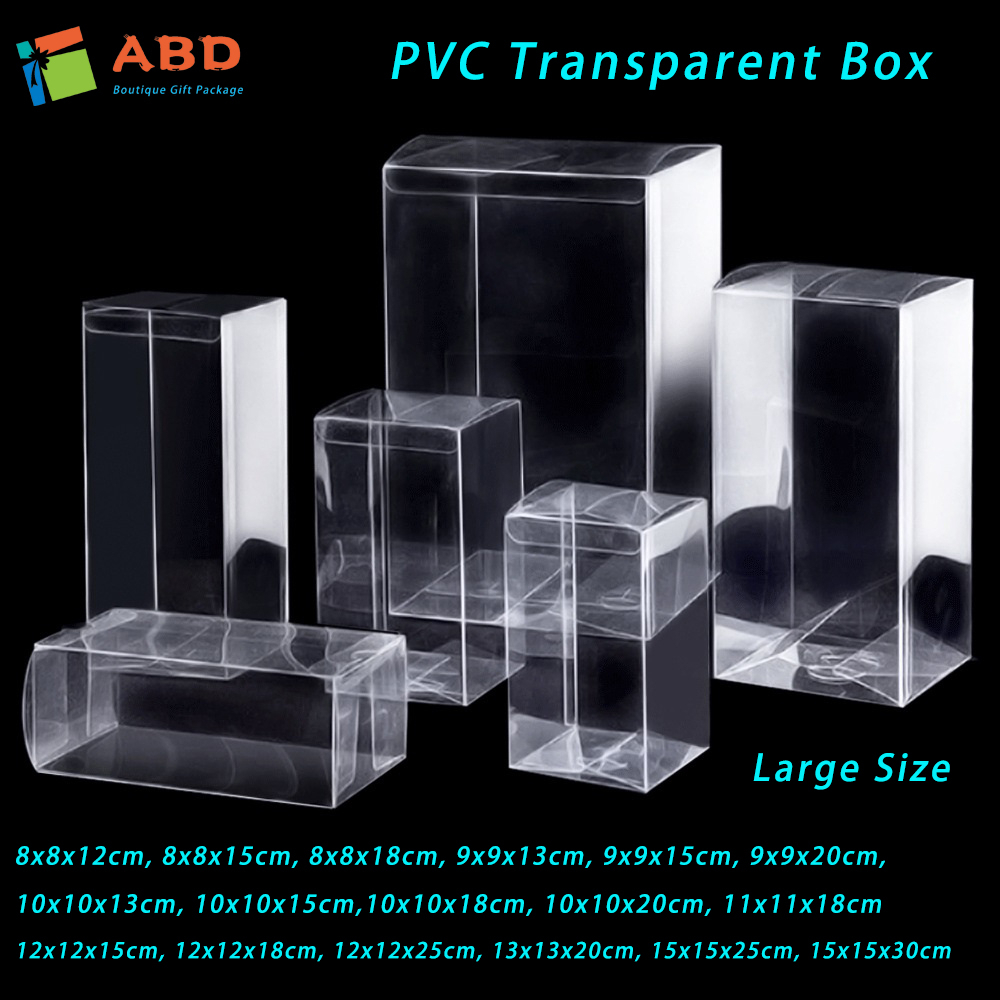 【ABD】PVC Transparent Box Clear Plastic Gift Box Cake Box Candy Box ...