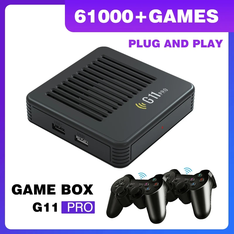 G11 Pro Video Game Box Retro Game Console 256G Built in 60000 Retro ...