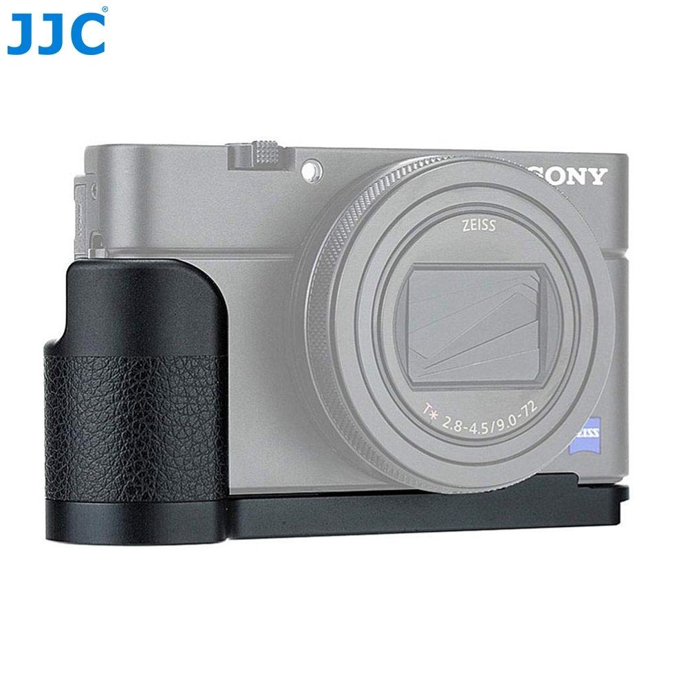 JJC HG-RX100VII Camera Hand Grip Aluminium Microfiber PU Leather L Bracket for Sony RX100VII ...