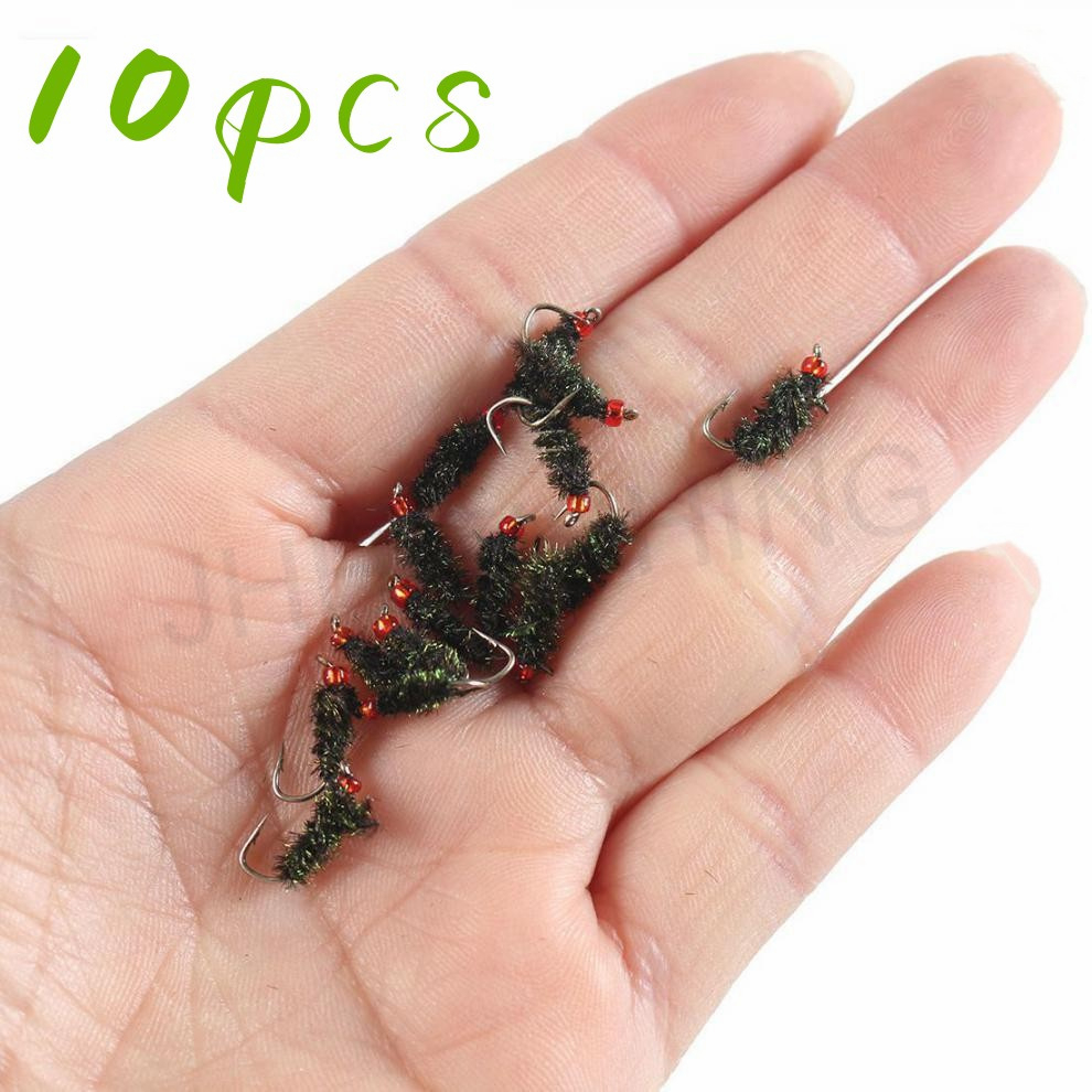 【10pcs】Flies Bait nymph Fishing Insect Bee Lures Fly Fishing | Shopee ...