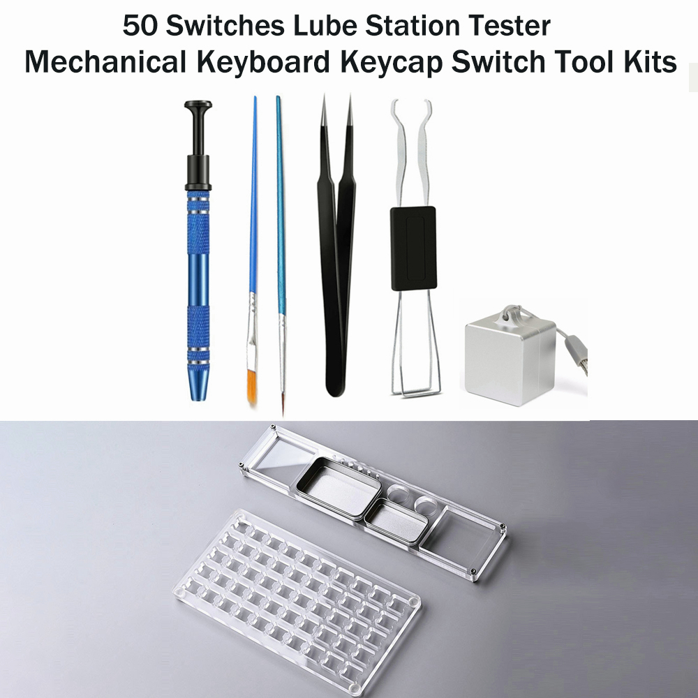 50 Switches Lube Station Tester Opener Mechanical Keyboard Keycap ...