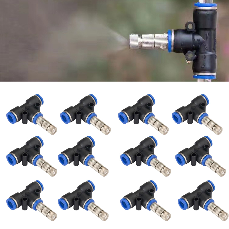 10PCS Mist Cooling Slip Lock Nozzle with Filter Inside 6Mm Low Pressure ...
