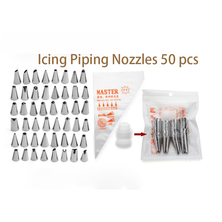 Icing Piping Nozzle Set Baking Tool 8/14/50 Pcs DIY Cake Decorating ...