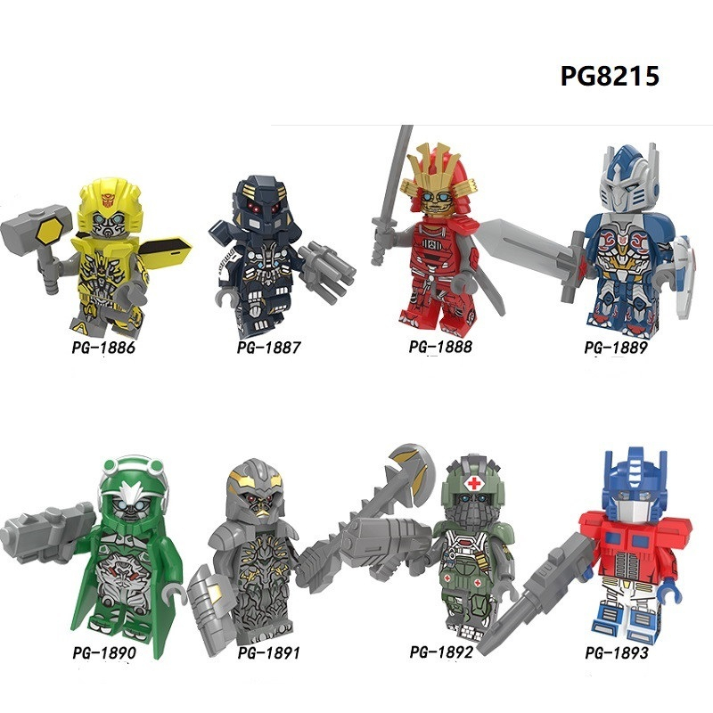 Transformers Minifigures Building Blocks Kids Toys Bumblebee Optimus ...
