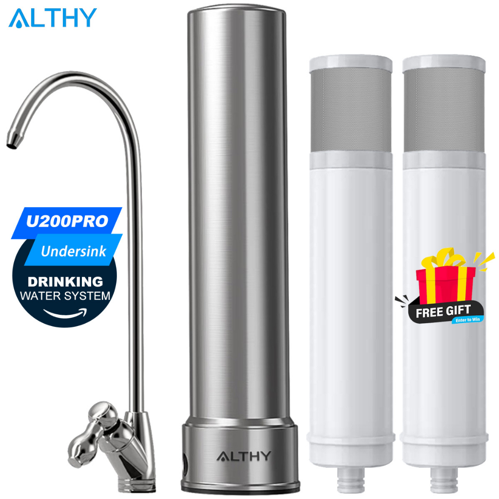 ALTHY U200PRO Kitchen Under Sink Drinking Water Filter Purifier 5 in 1 ...