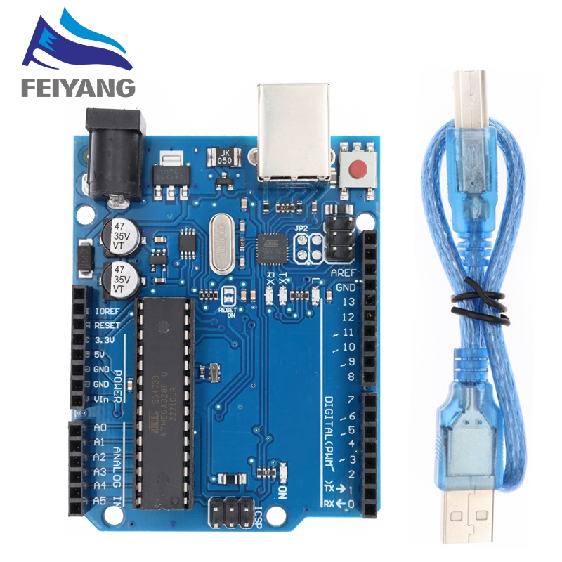 UNO R3 Atmel ATMEGA328P Compatible Board Plug and Play (No need download extra Arduino USB ...