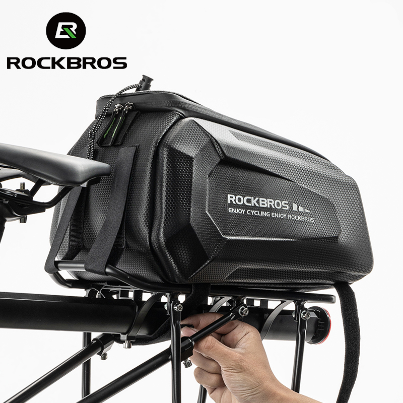 ROCKBROS Bicycle Saddle Bag Rear Shelf Bag Large Capacity Mountain Bike ...