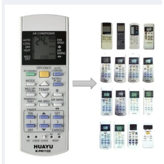 Universal K-PN1122 Remote Control for ALL National PANASONIC AIR ...