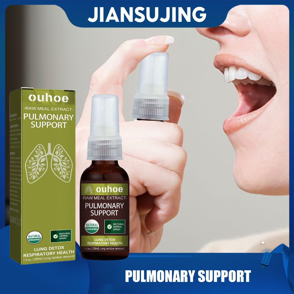 OUHOE Herbal Repair Spray Pulmonary Support Lung Detox Oral Spray ...