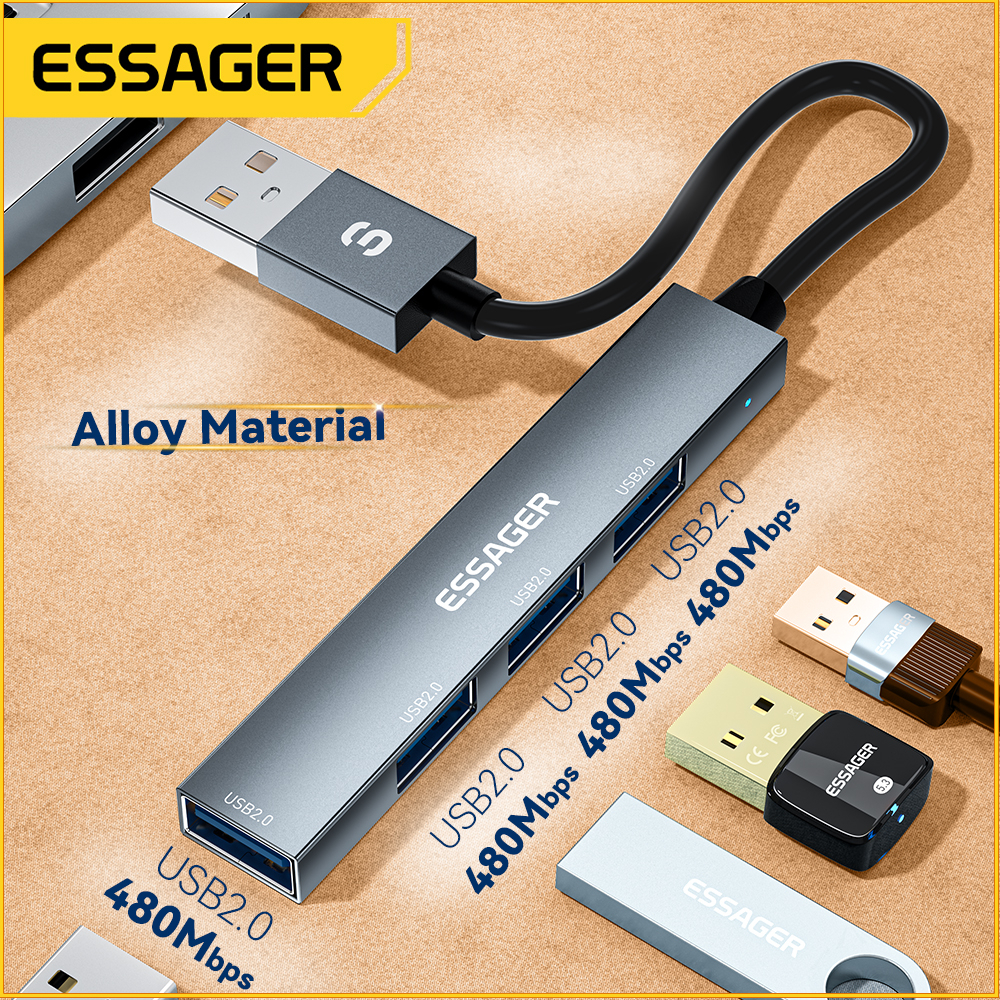 Essager 3/4/5 in 1 usb Hub Type c Adapter 4K 30HZ HDMI Connector ...