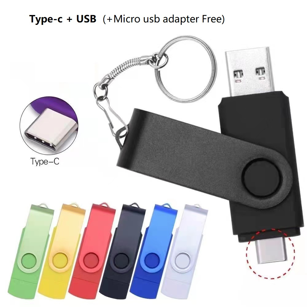 2TB flash drive 3 in 1 OTG USB Type C/Micro flash drive Pendrive High ...