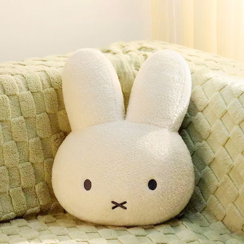 Miffy Pillow Miffy Plush Toy Cute Cartoon Rabbit Plushie Huggable Soft ...