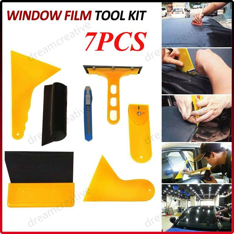 7pcs/set Professional Car Window Film Handle Squeegee Tinted Tool Kits ...