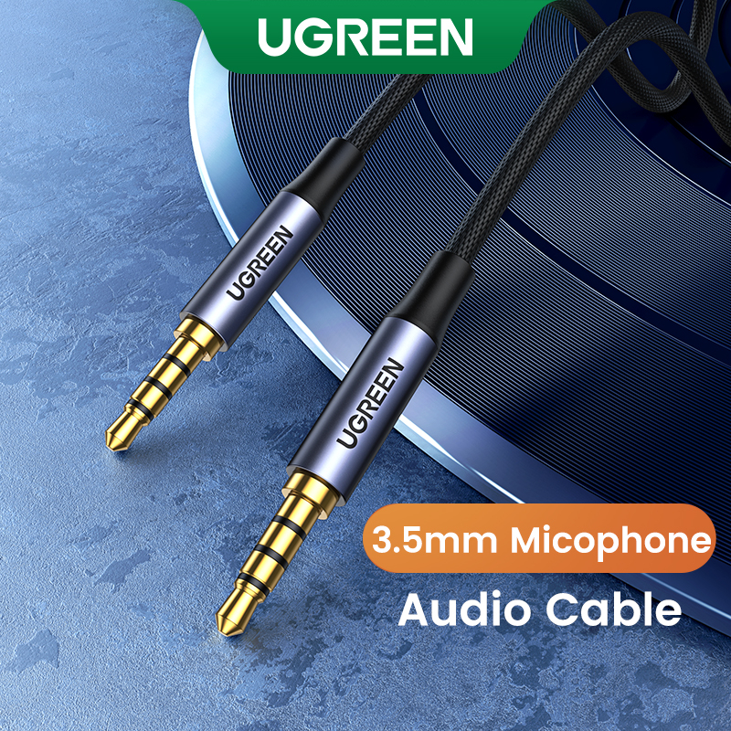 UGREEN 3.5mm Aux Cable 4 Pole TRRS 4-Conductor Auxiliary Male to Male ...